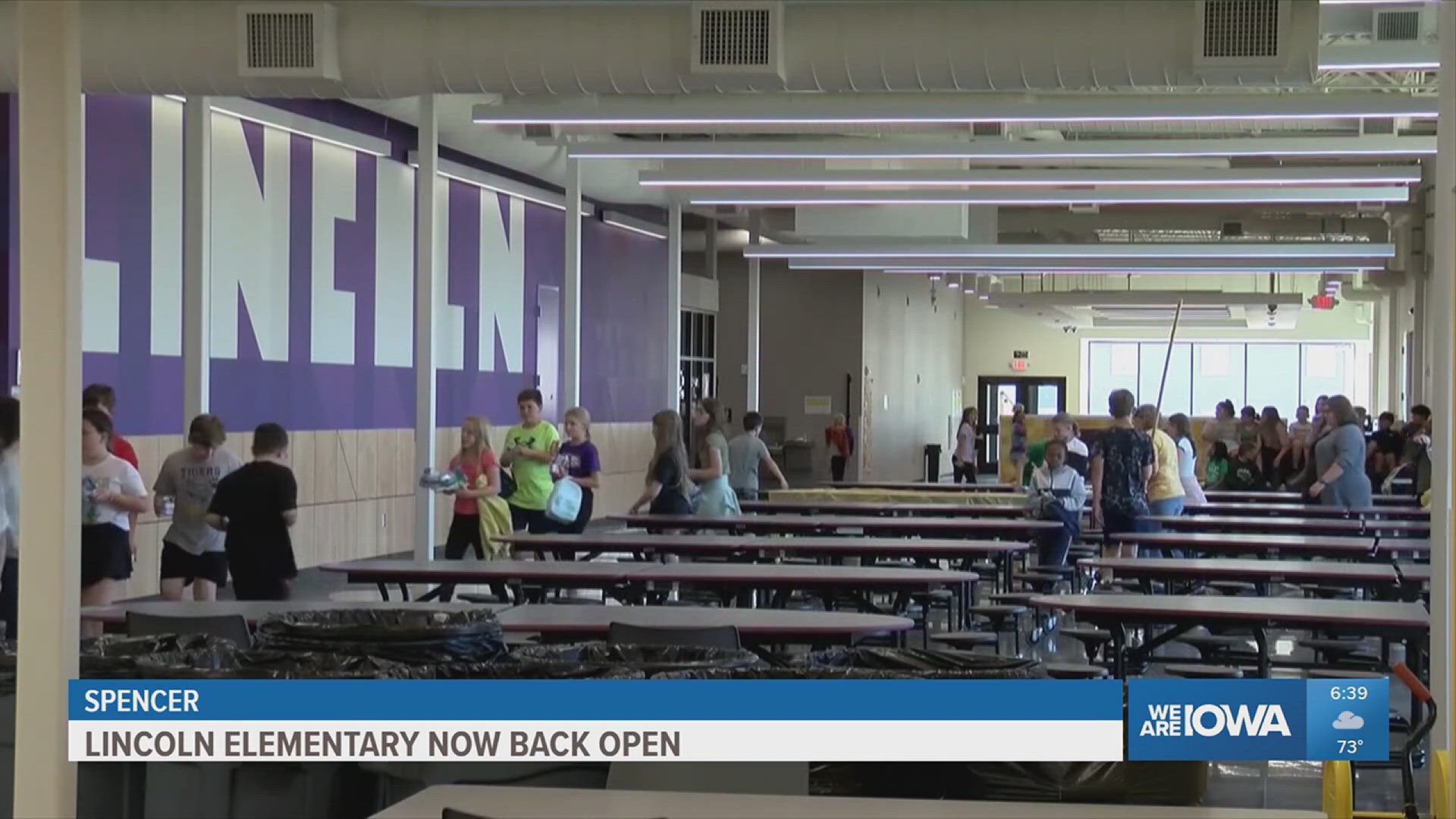 Spencer elementary school back open after 2024 floods | weareiowa.com