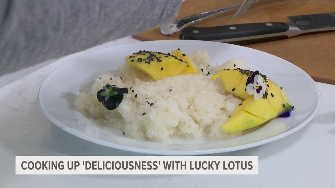 In the kitchen with Lucky Lotus: Sticky rice with mango | weareiowa.com