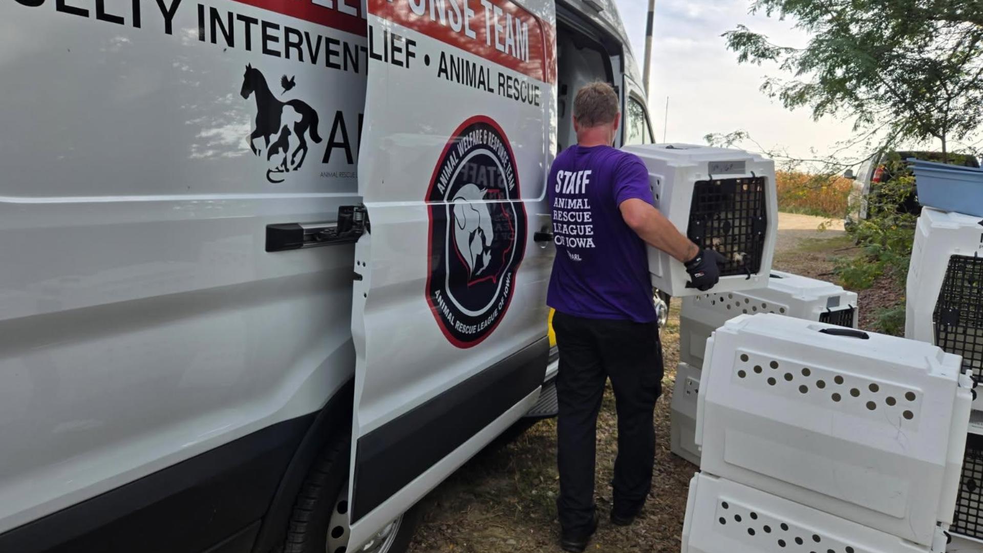 3 children, over 100 dogs rescued from dangerous Iowa property ...