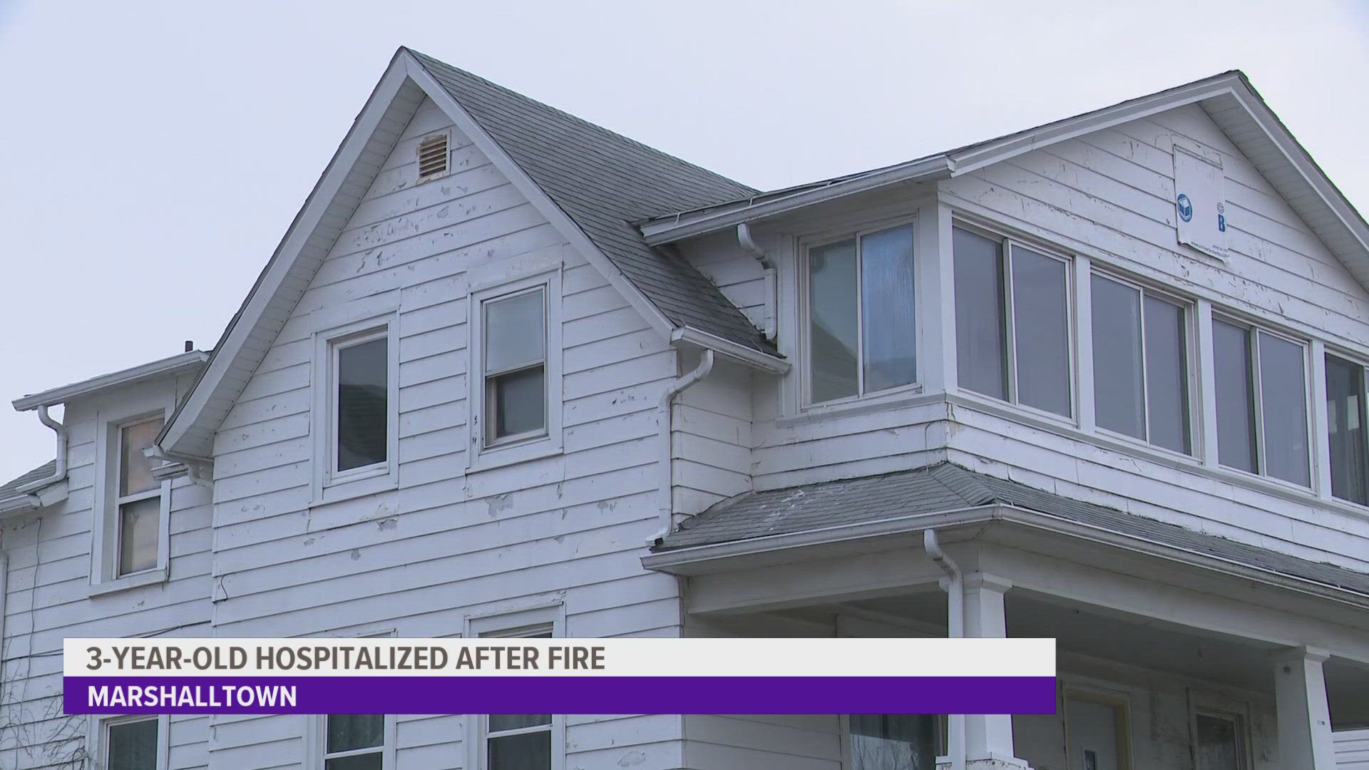 3-year-old hospitalized, family displaced after Marshalltown house fire ...