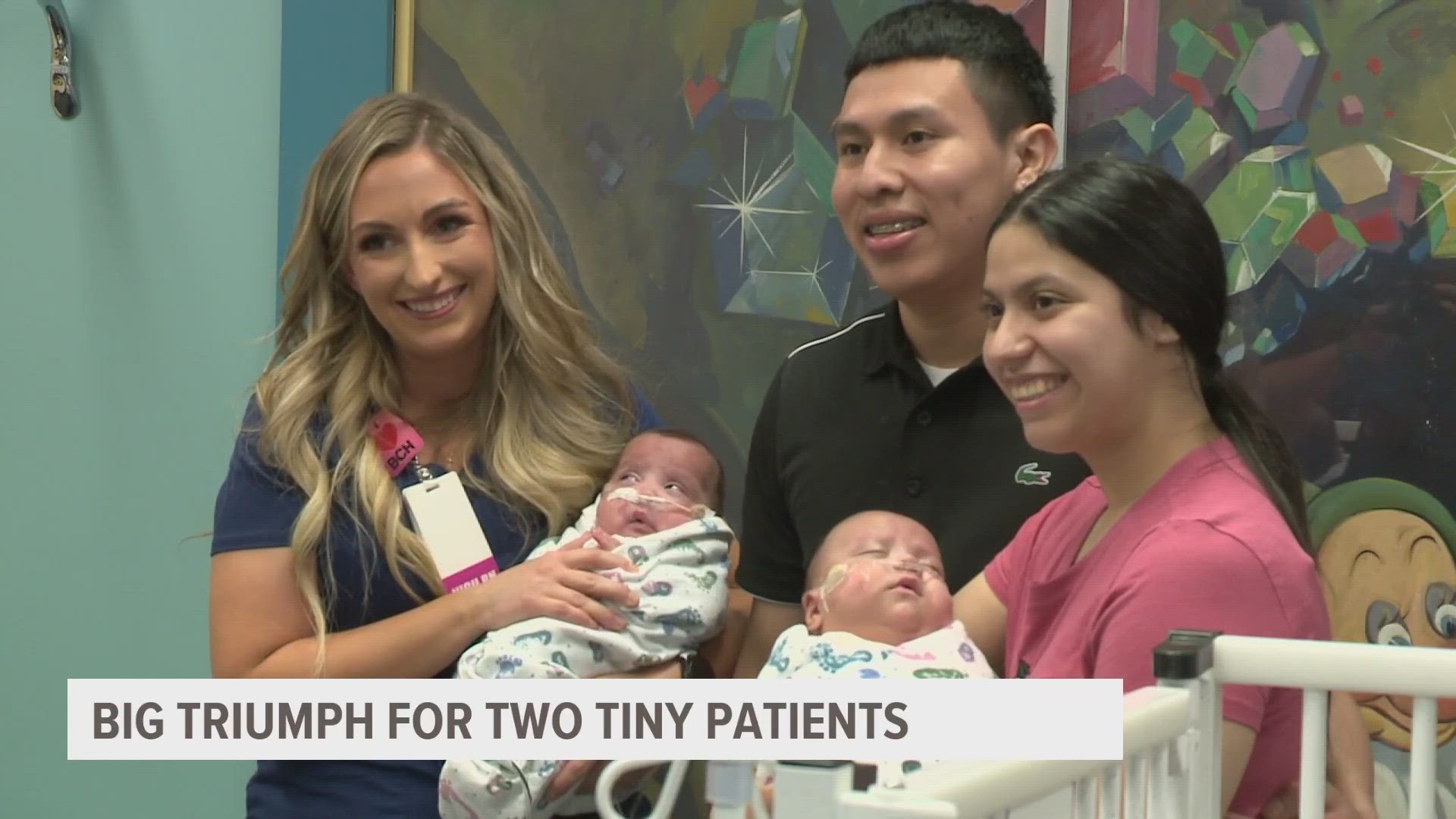 Twins born at 22 weeks to be discharged from Blank Children's Hospital ...