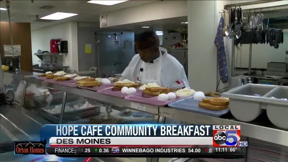 Hope Cafe helps feed the homeless and struggling residents | weareiowa.com