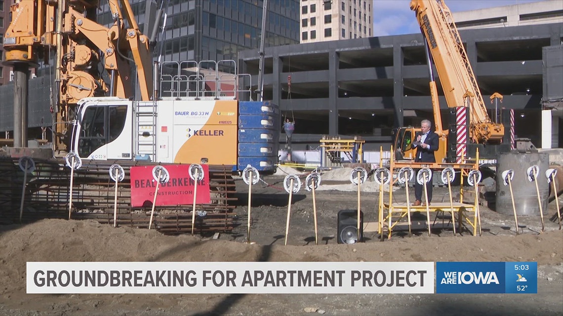 Groundbreaking ceremony held for 515 Walnut Tower project | weareiowa.com