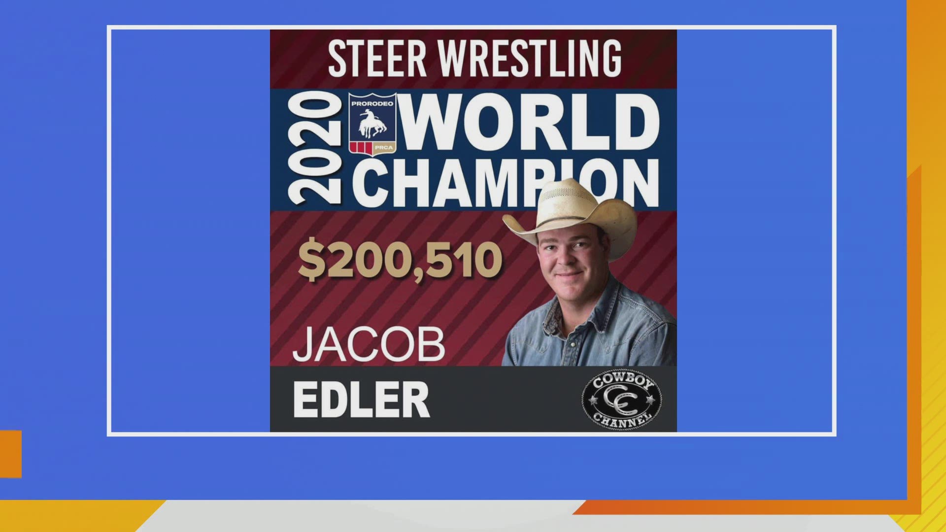 2020 World Champion Steer Wrestler Jacob Edler | weareiowa.com