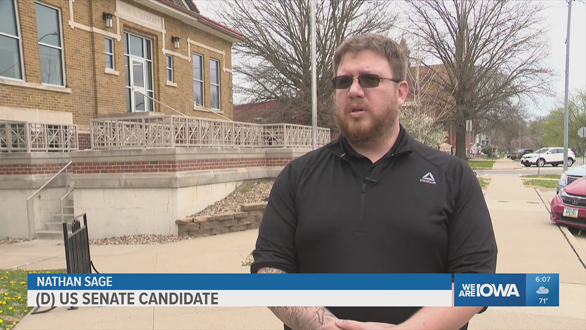 Why Democrat Nathan Sage is running for Sen. Joni Ernst's seat ...