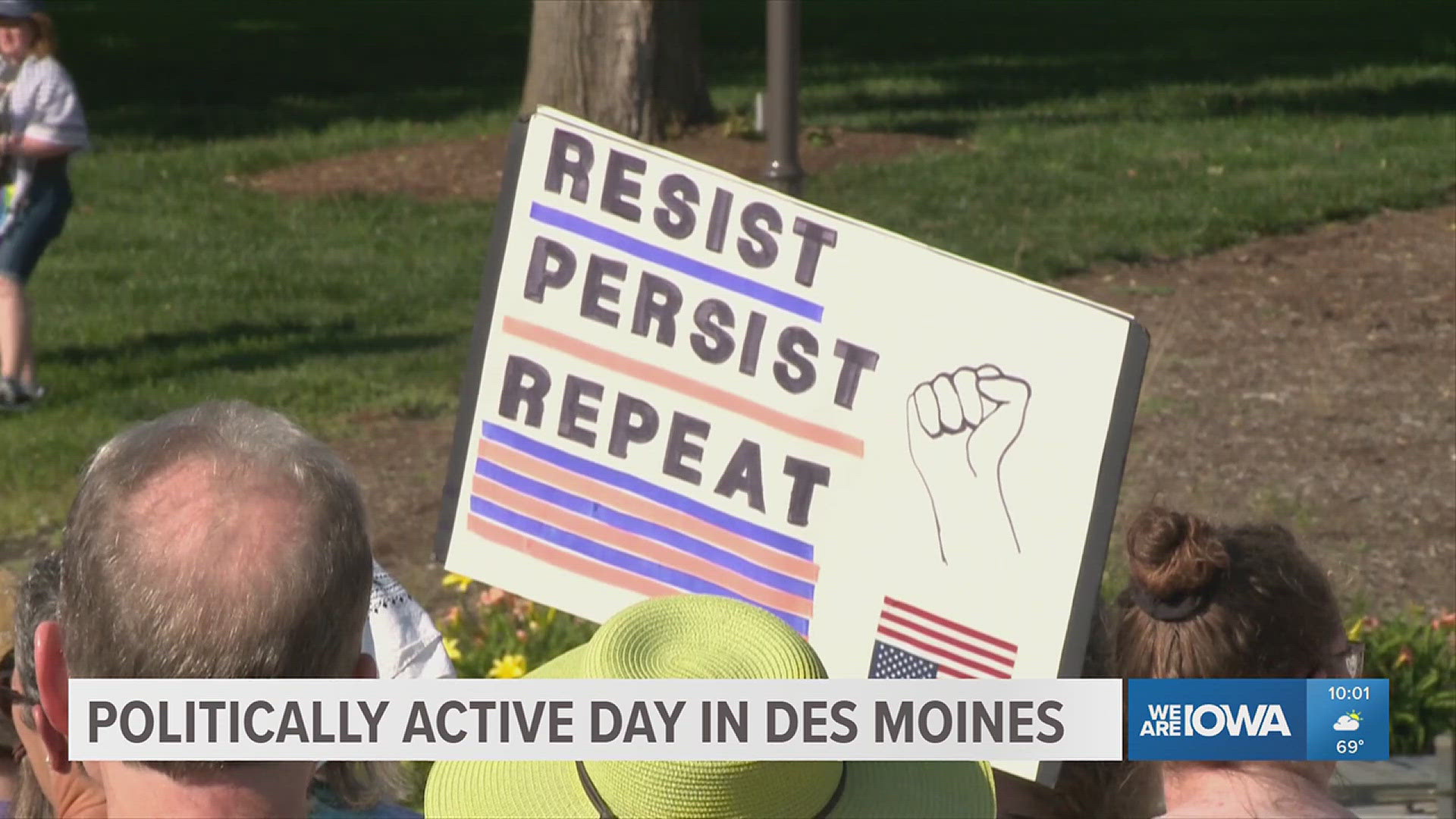 Des Moines sees 'Good Trouble' protests as Iowa GOP host annual Lincoln ...