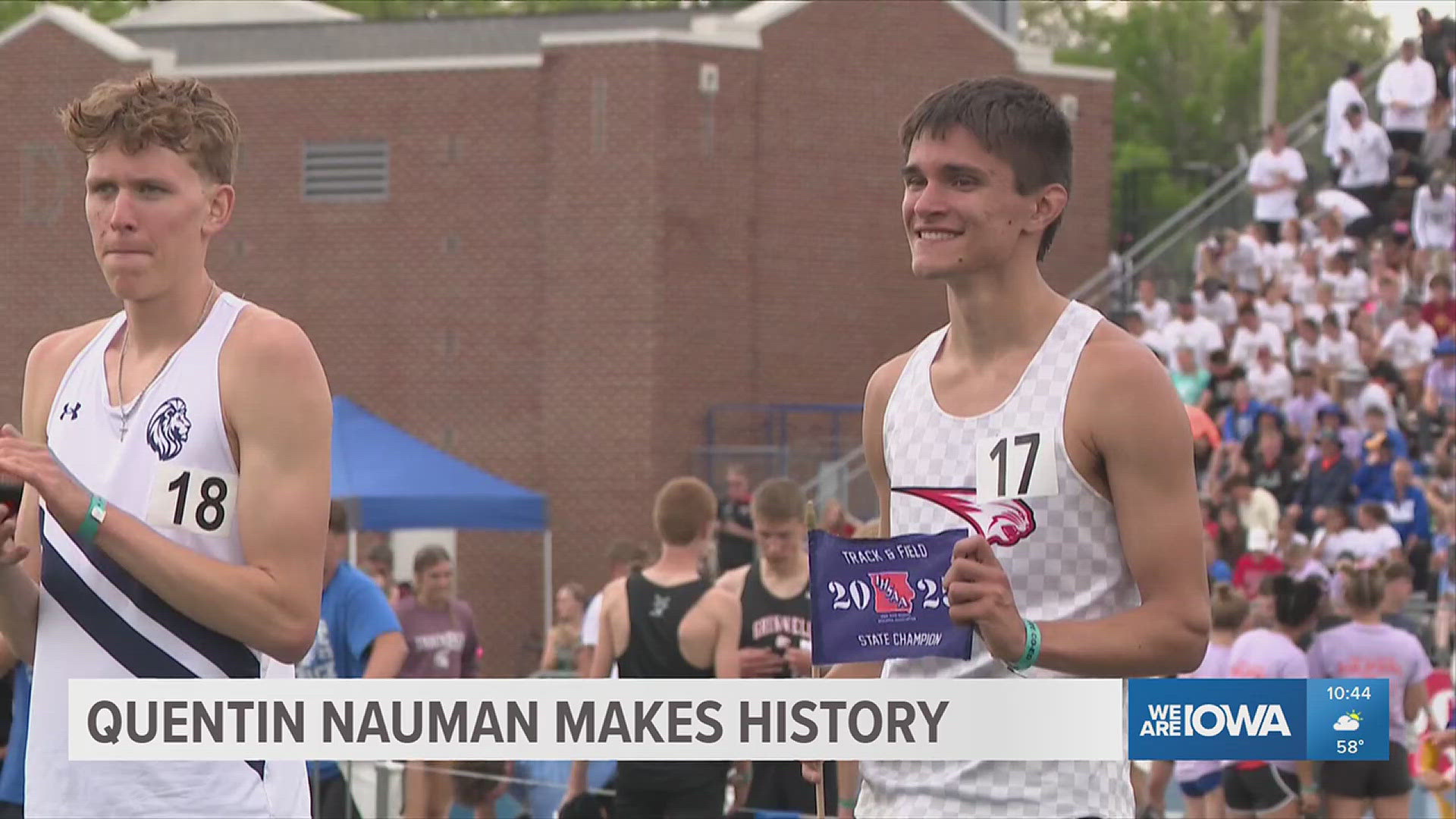 Western Dubuque's Quentin Nauman makes national high school track history | weareiowa.com