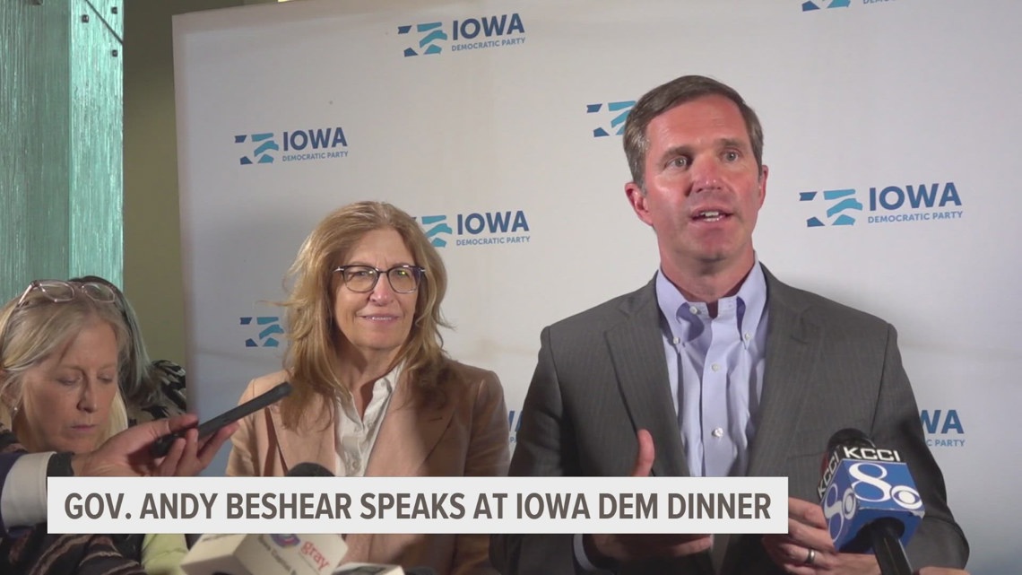 Governor of Kentucky Andy Beshear speaks at Iowa Dem dinner | weareiowa.com