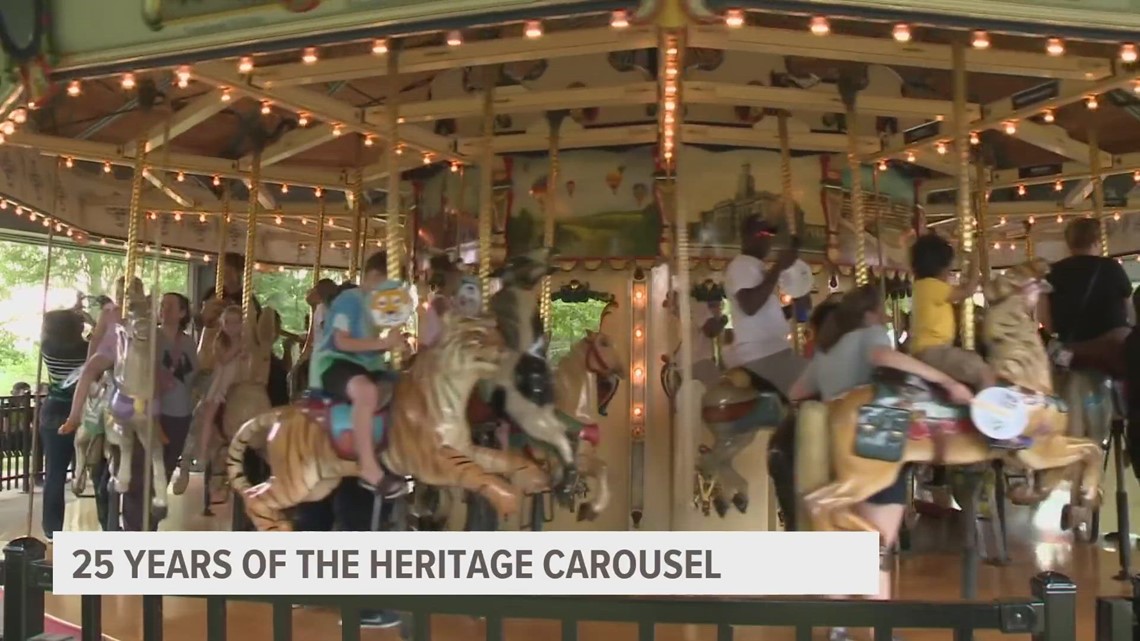 Des Moines celebrates 25 years of the Heritage Carousel | weareiowa.com