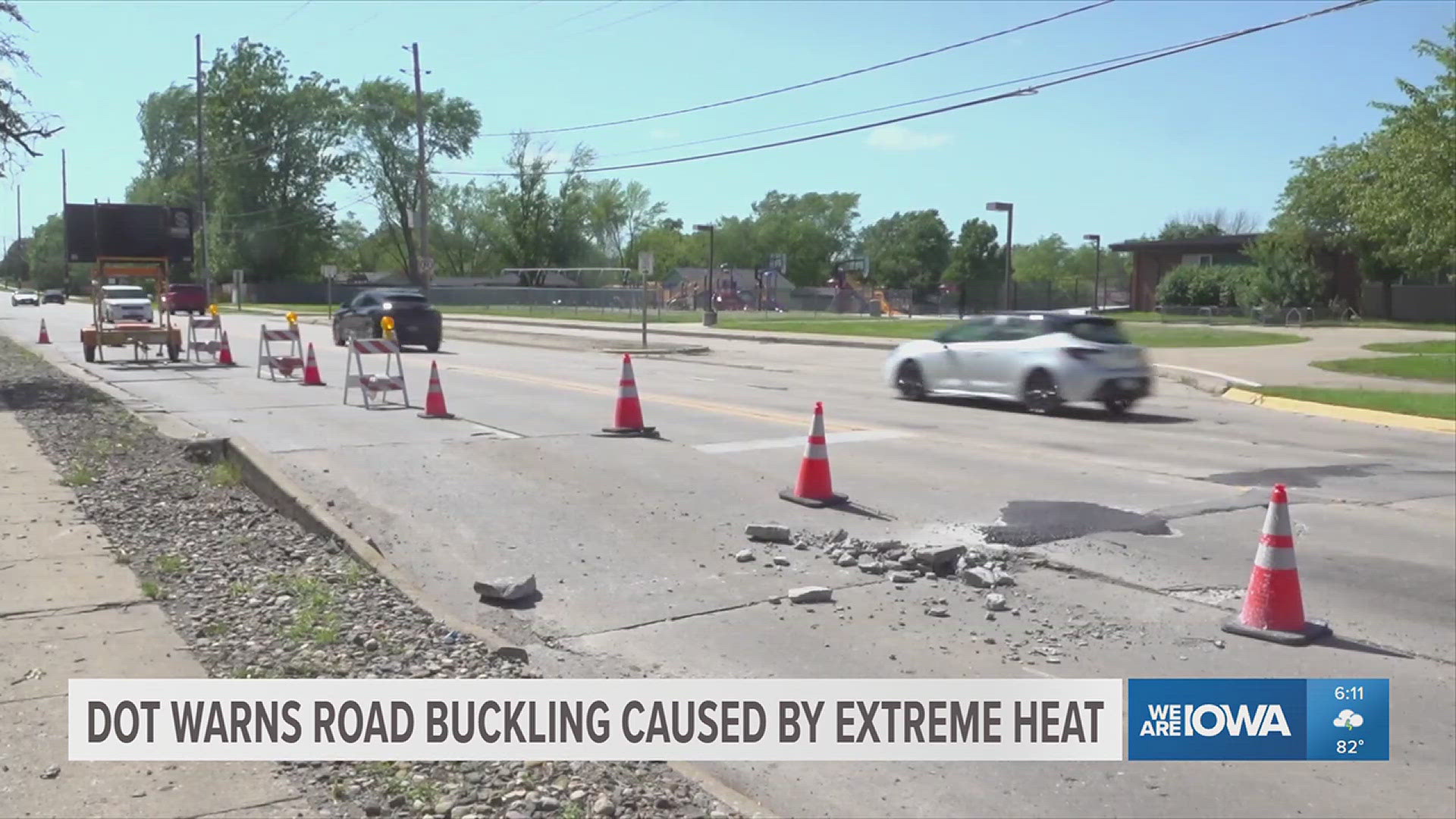 Iowa DOT warns of road buckling due to extreme heat | weareiowa.com