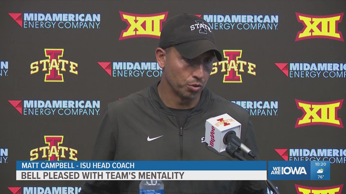 Iowa State football: Matt Campbell pleased with team's mentality ...