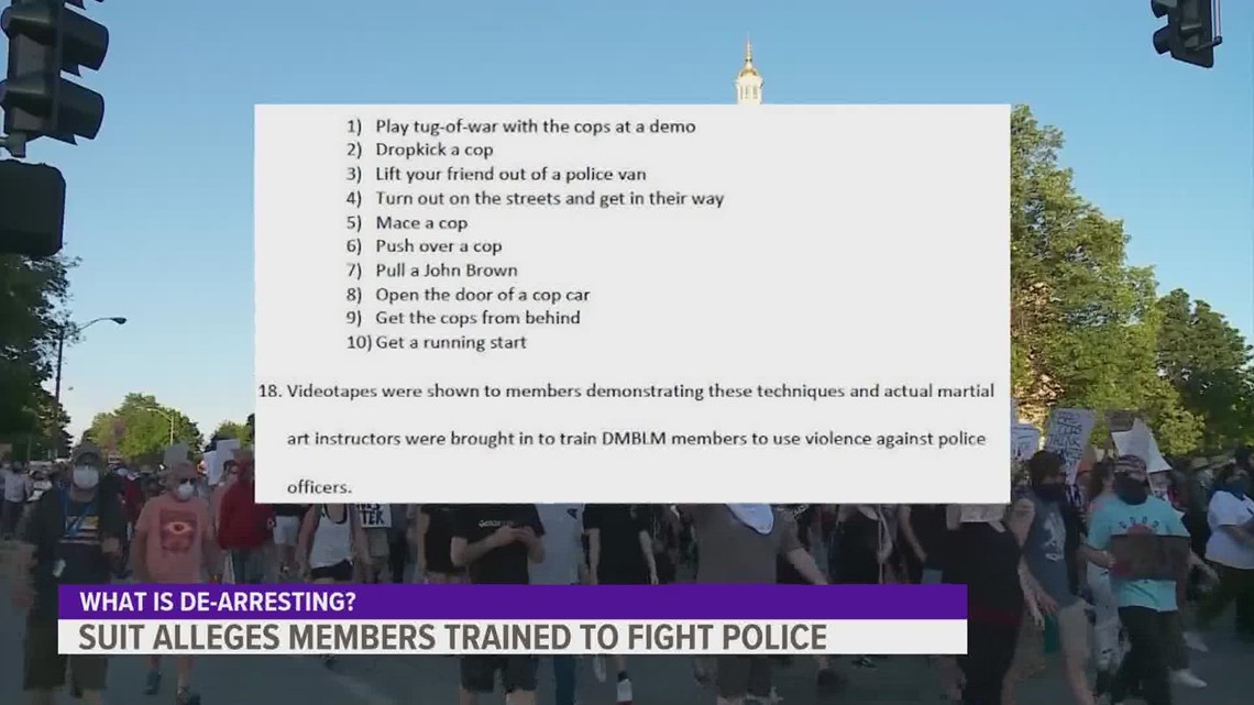 DMPD officers sue Indira Sheumaker, Des Moines BLM protestors ...