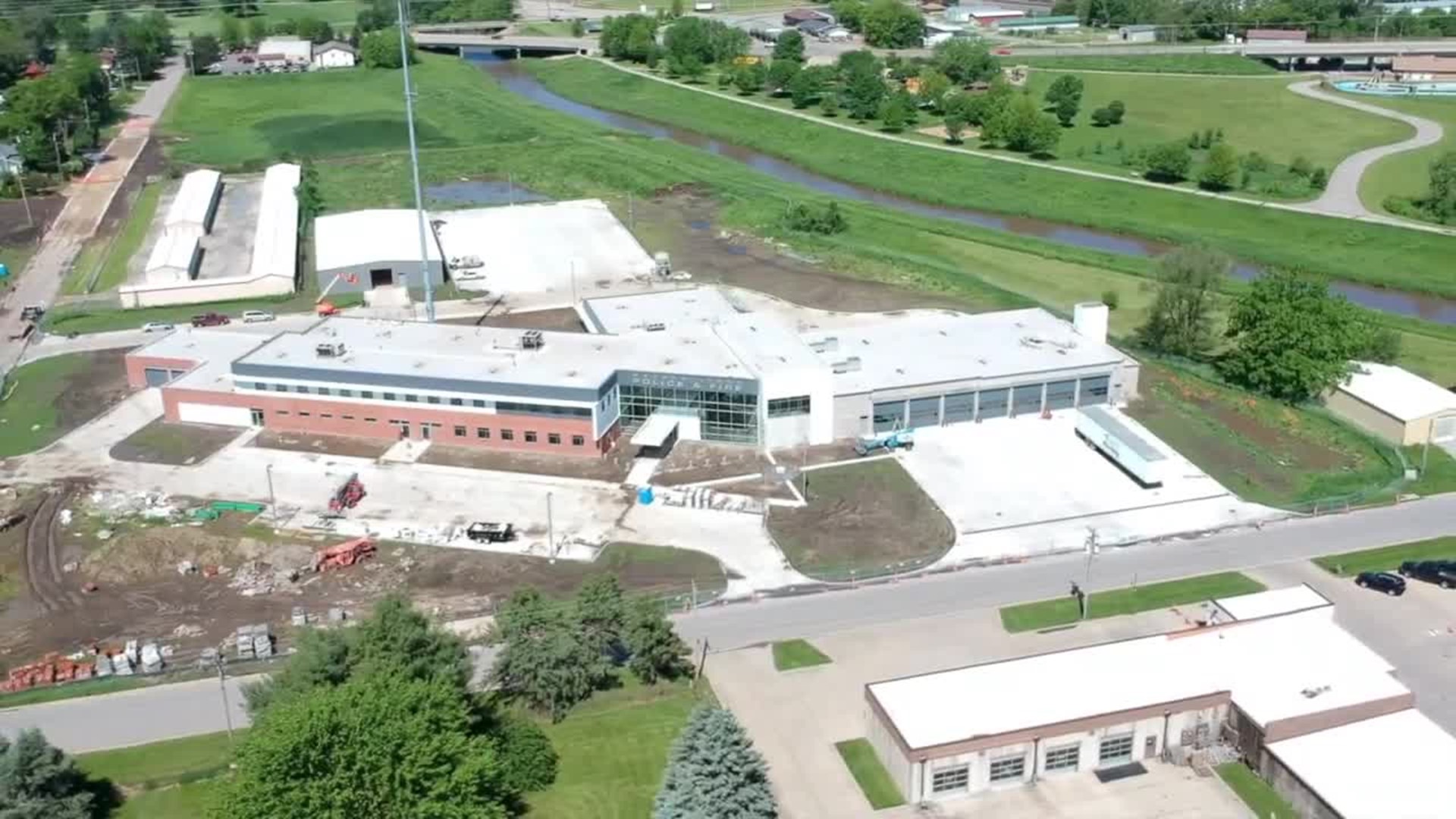 Drone video captures new Marshalltown Fire-Police Dept. building ...