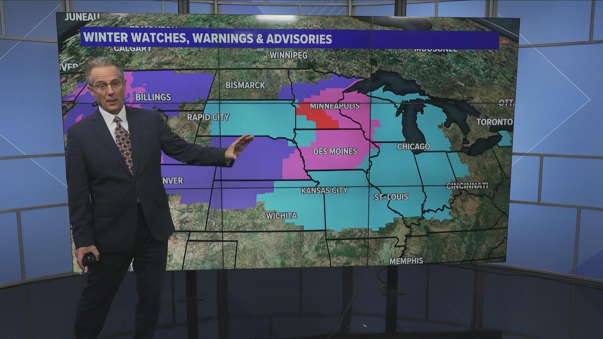 IOWA WEATHER FORECAST: Winter storm moving into Iowa this week ...