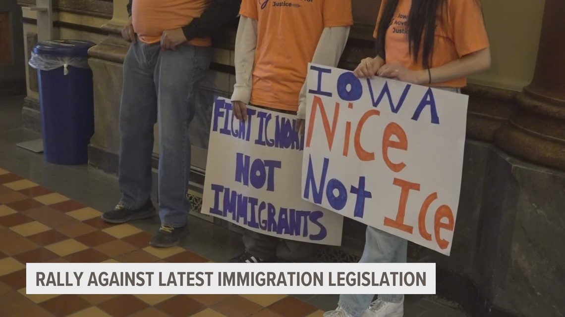 Iowa politics: Immigration advocates rally against new bills ...