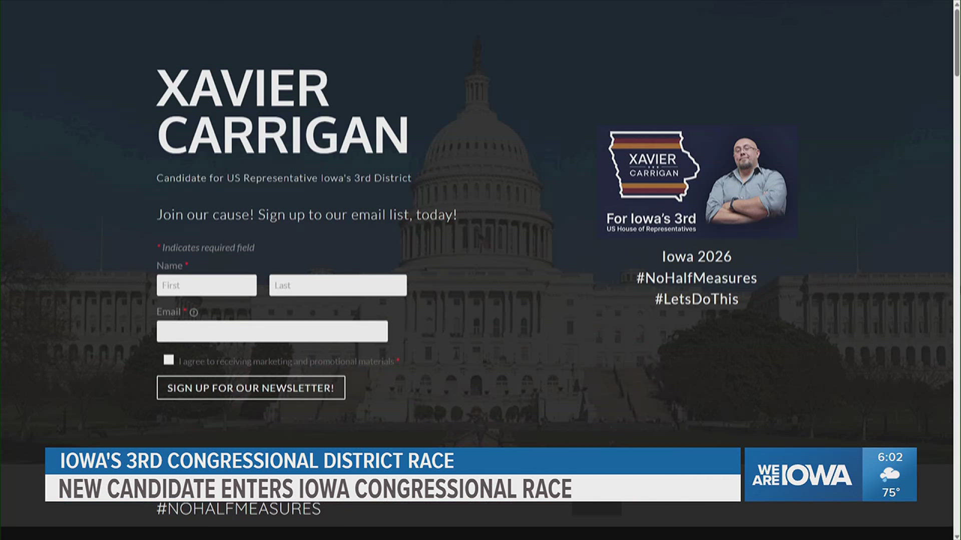 Democrat launches bid for Iowa’s 3rd Congressional District | weareiowa.com