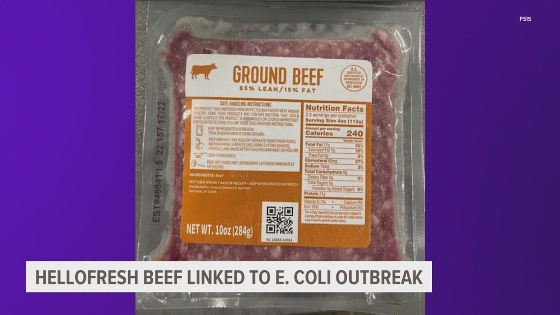 E. coli outbreak in 6 states linked to ground beef from HelloFresh meal ...
