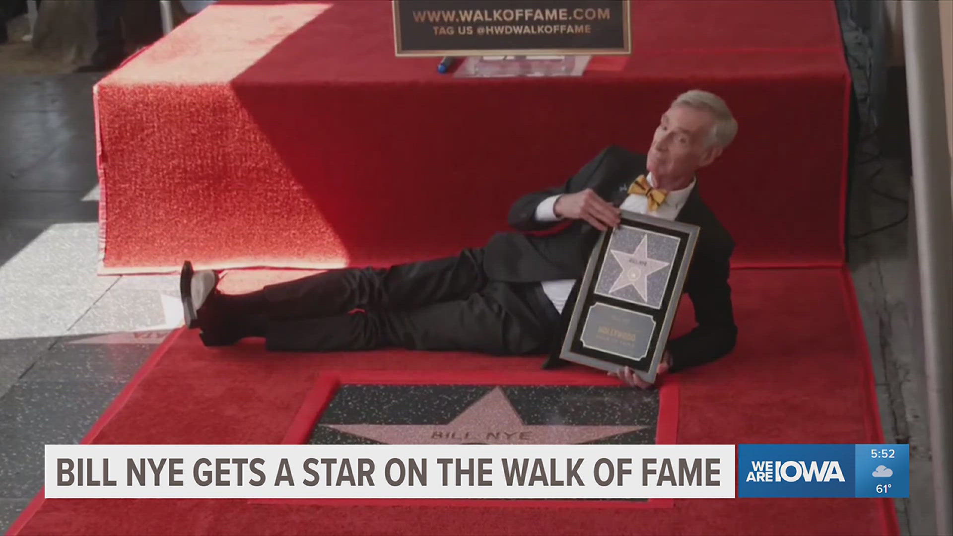 Bill Nye receives star on Hollywood Walk of Fame | weareiowa.com