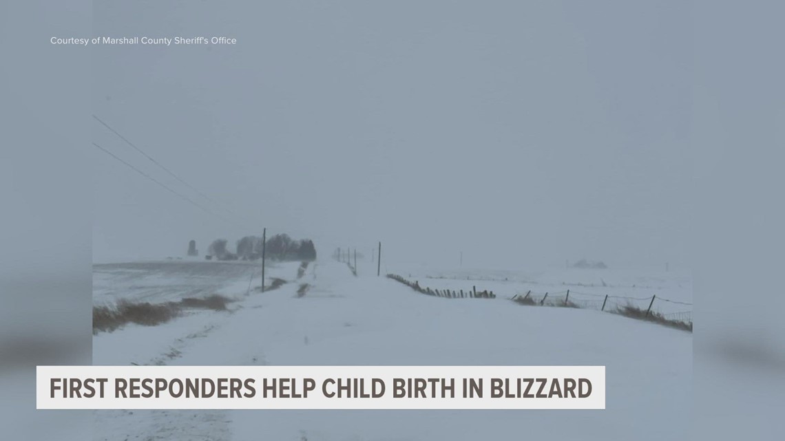 Iowa first responders aid mom who went into labor during blizzard | wqad.com
