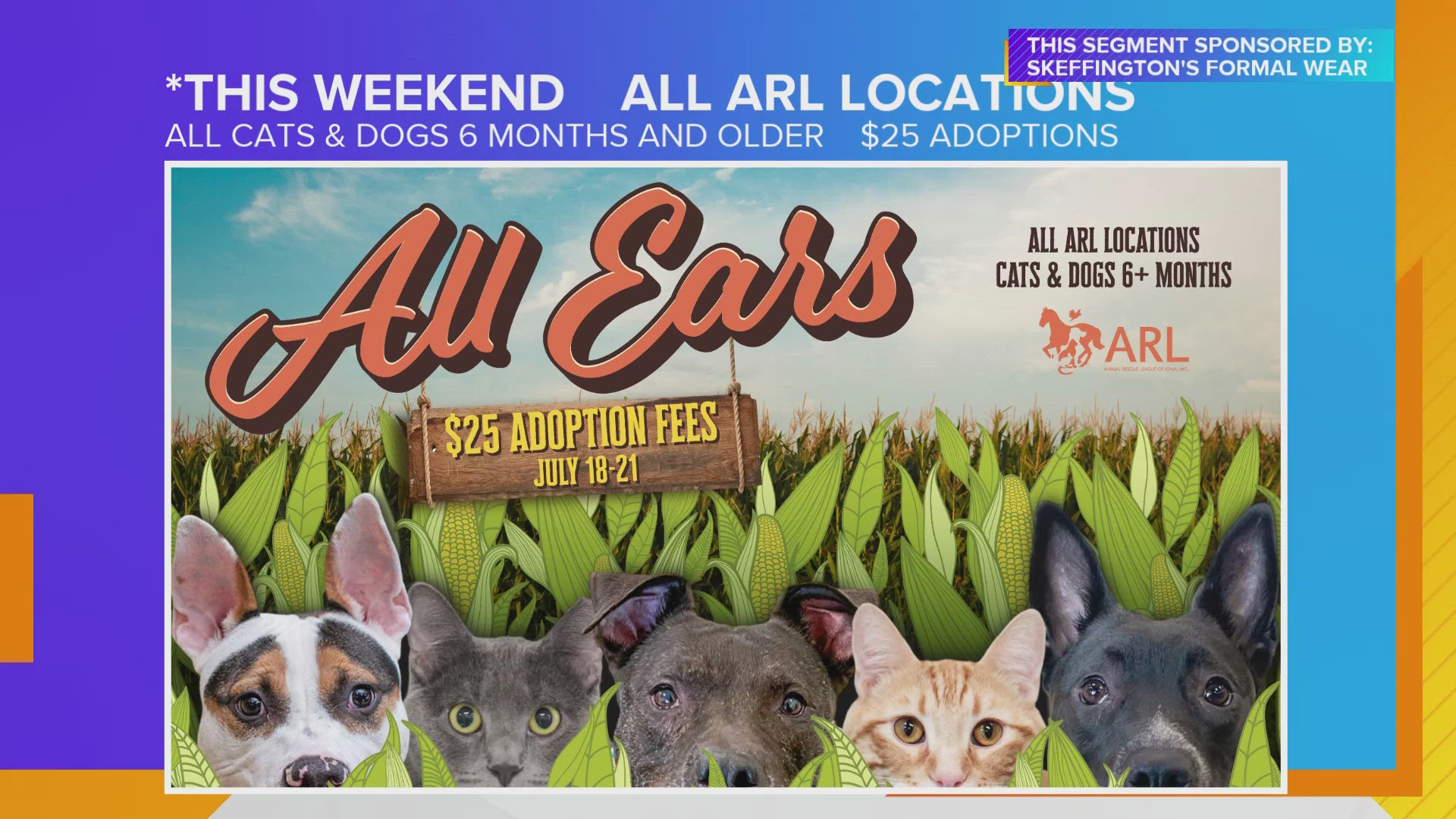 ARL of Iowa "ALL EARS" Event means $25 adoptions THIS WEEKEND ...