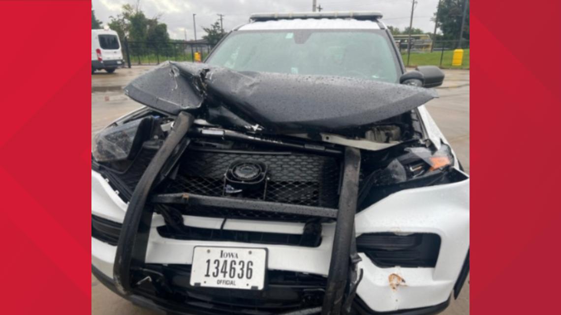 Des Moines man charged after crashing into DMPD patrol car | weareiowa.com