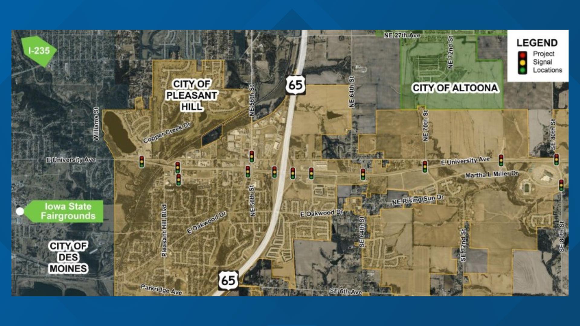 Pleasant Hill installing 'smarter' traffic signals along University ...