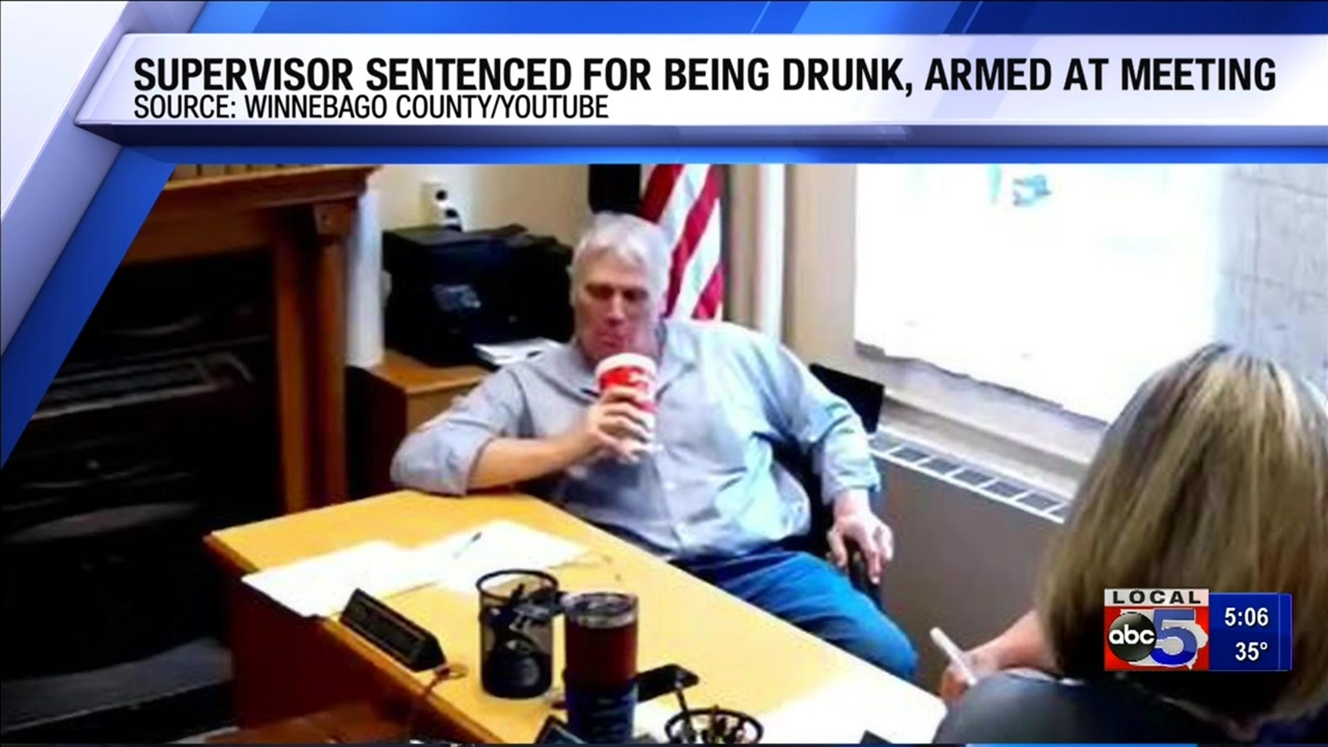 County supervisor sentenced for being drunk and armed at meeting ...