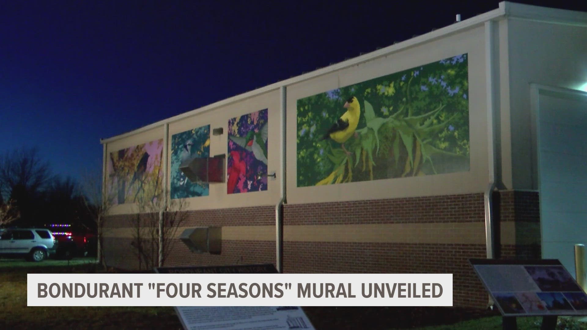 Bondurant unveils new mural celebrating local art and nature ...