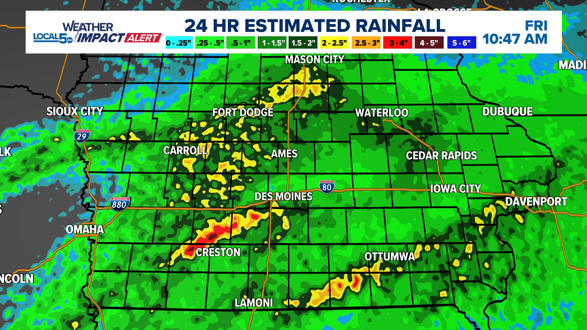 Here's how much rain has fallen in central Iowa | weareiowa.com