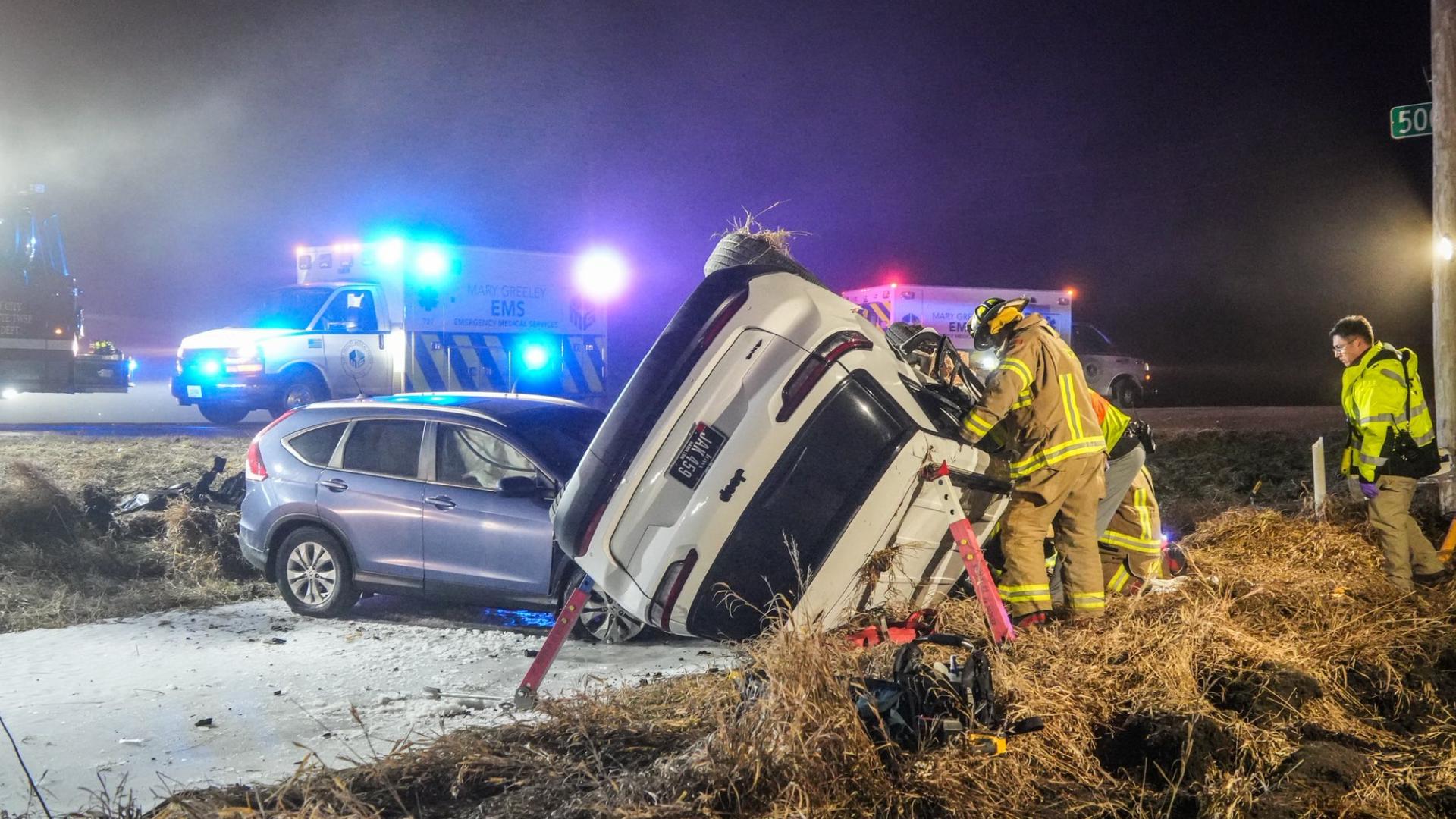 2 transported for treatment after Story County crash during foggy ...