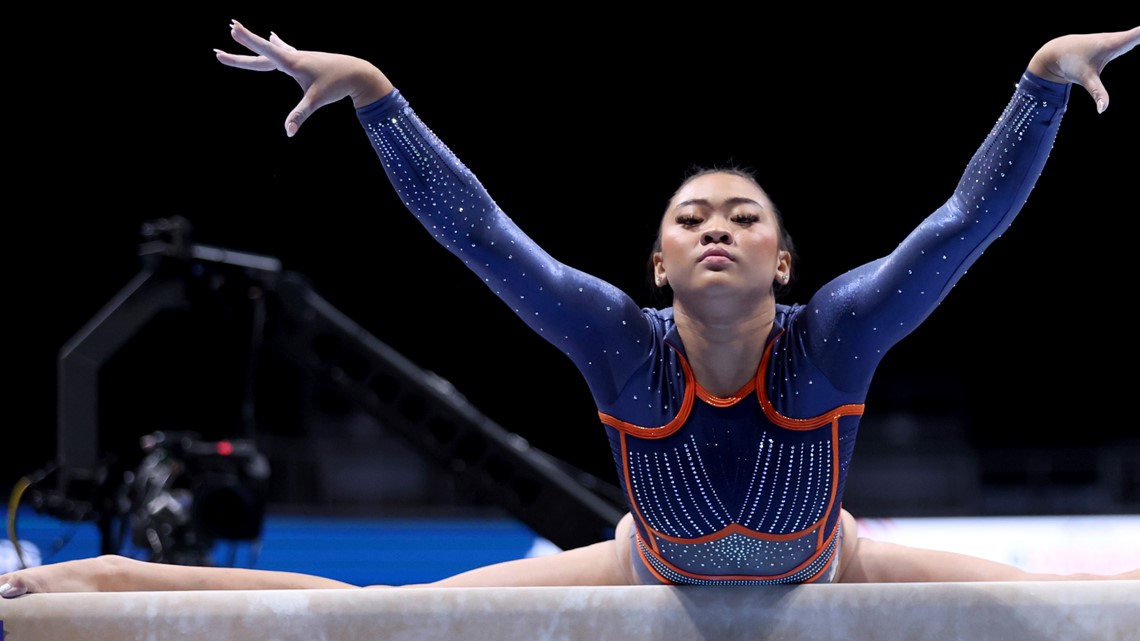 Sunisa Lee shows off new moves, 6 months out from Paris 2024 Olympics ...