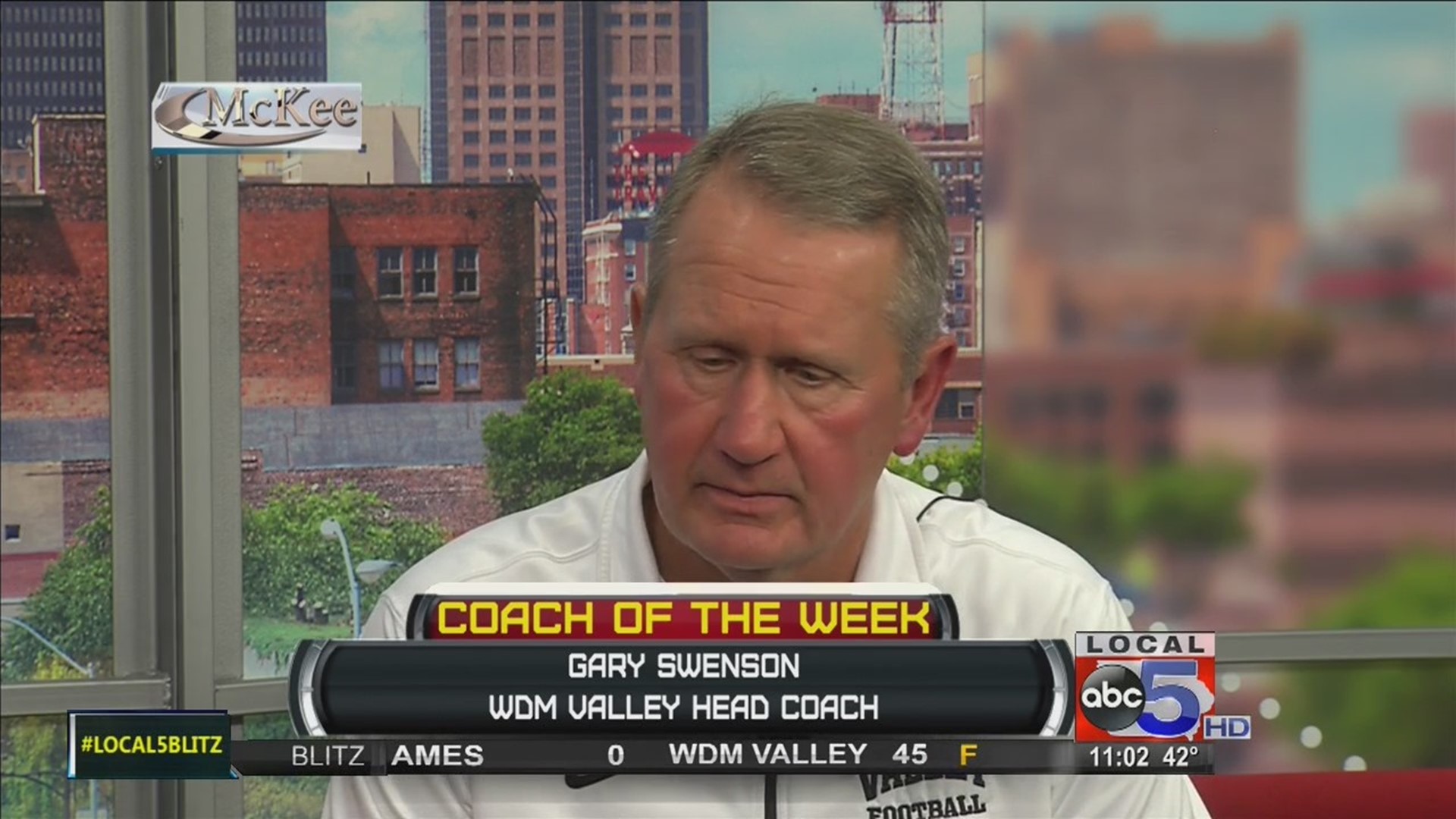 McKee RV Coach of the Week: Gary Swenson, WDM Valley | weareiowa.com