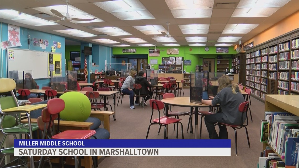 Miller Middle School in Marshalltown offers "Saturday School" for kids ...