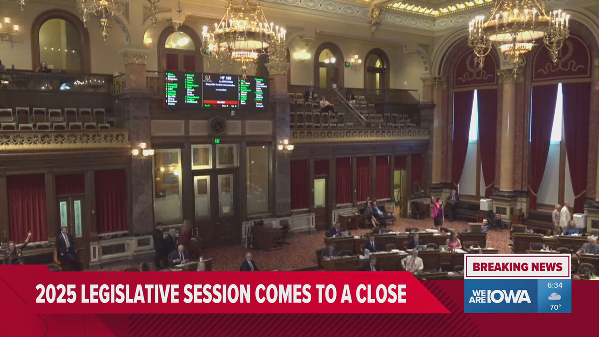 Iowa lawmakers work overnight to adjourn 2025 legislative session ...