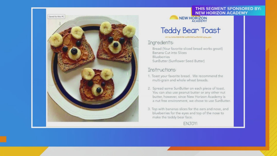 Making Teddy Bear Toast & Little Piggy Bagel Snacks with New Horizon ...