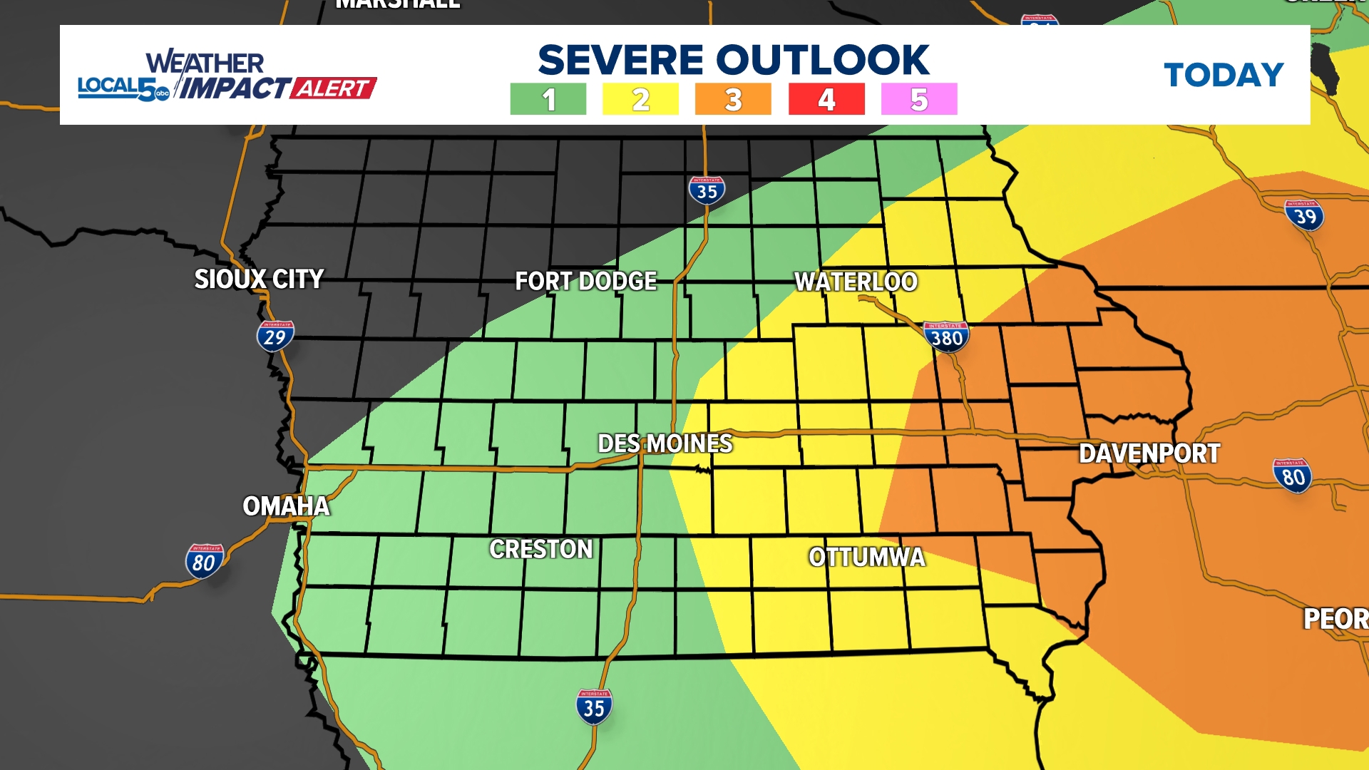 Weather Impact Alert Day issued for Thursday for high winds, flash ...