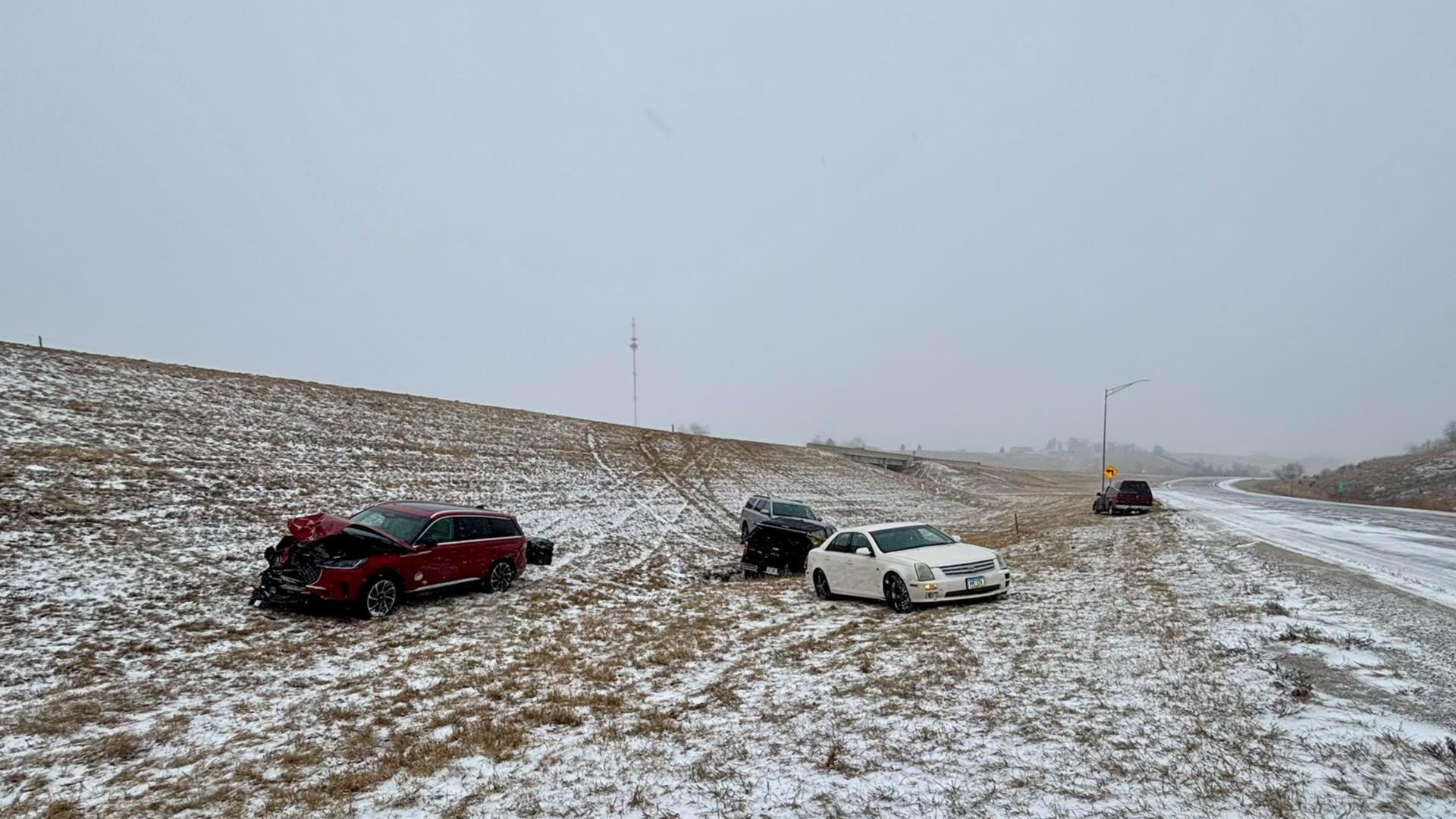 Slick roadways contribute to multiple crashes on Highway 30 near Tama ...