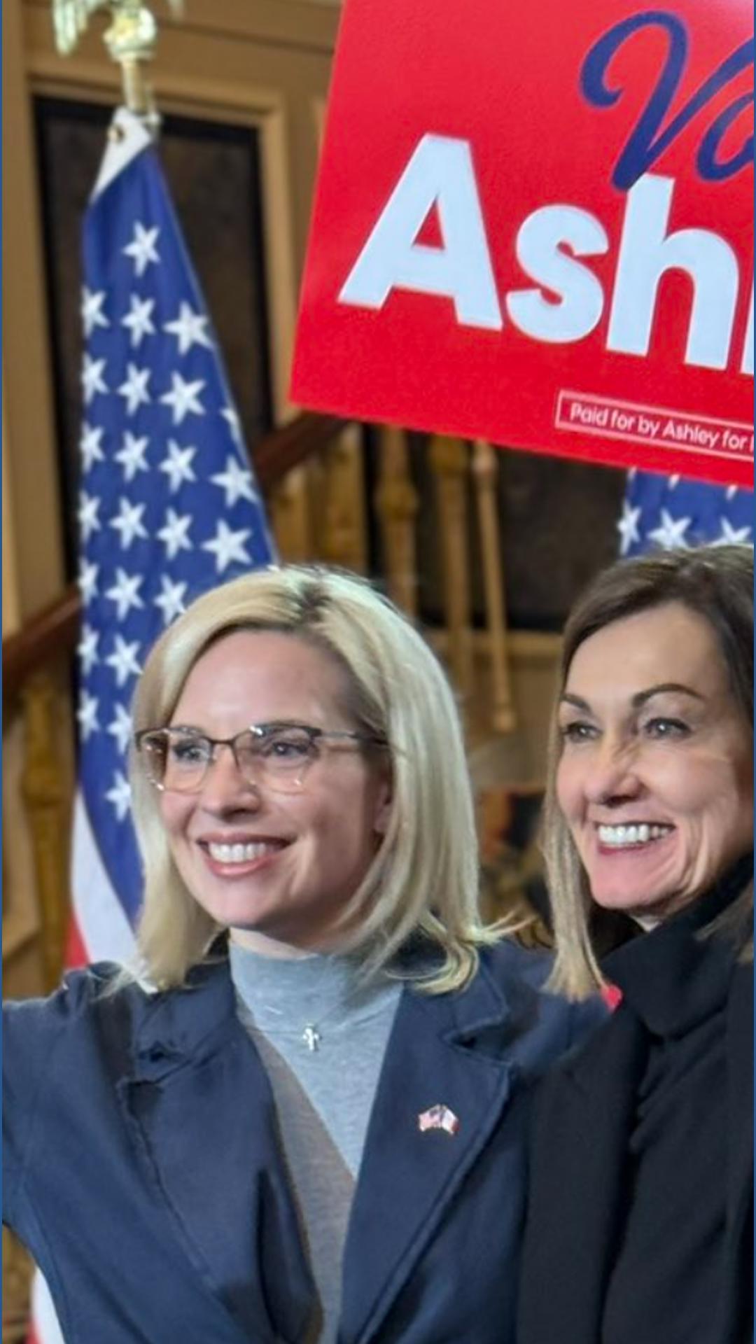Gov. Kim Reynolds endorses Rep. Ashley Hinson for US Senate | weareiowa.com