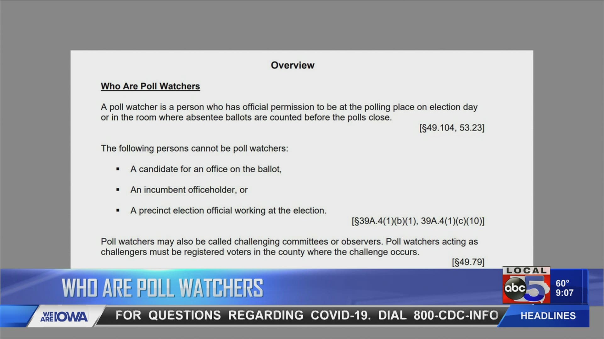 What does it mean to be a poll watcher? | weareiowa.com