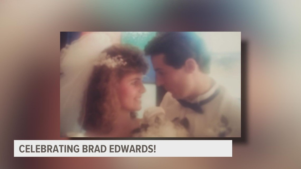 Chief Meteorologist Brad Edwards's wife tells the story of how they met ...