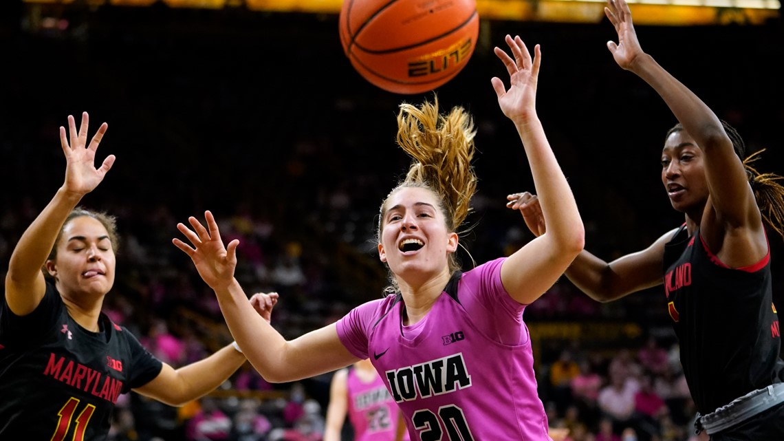 Angel Reese leads No. 13 Maryland women past No. 22 Iowa 81-69 ...