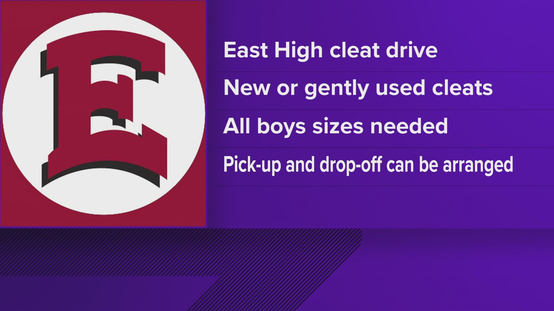 East HS football team collecting cleat donations | weareiowa.com
