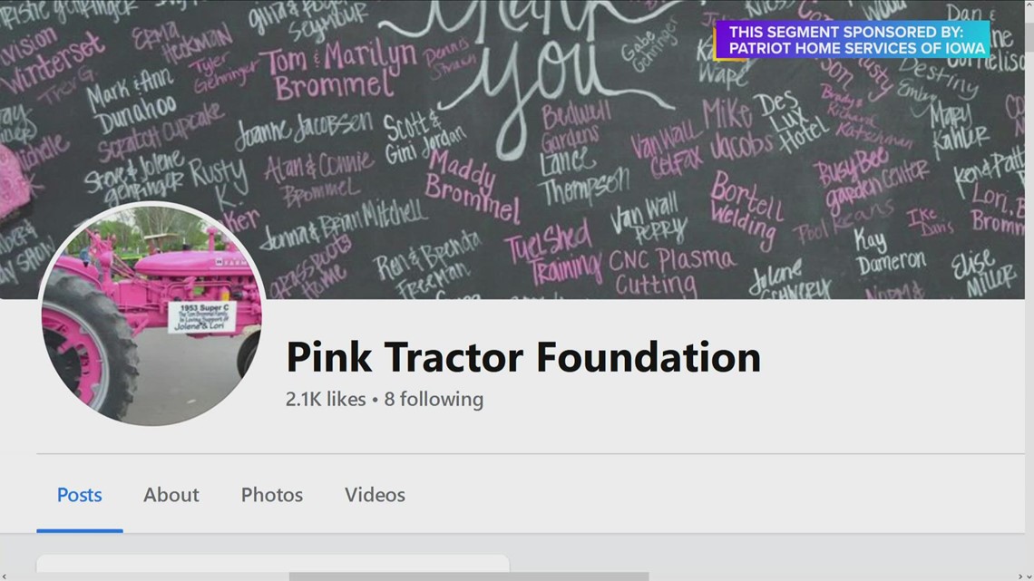 Pink Tractor Foundation & Patriot Home Services of Iowa donations ...