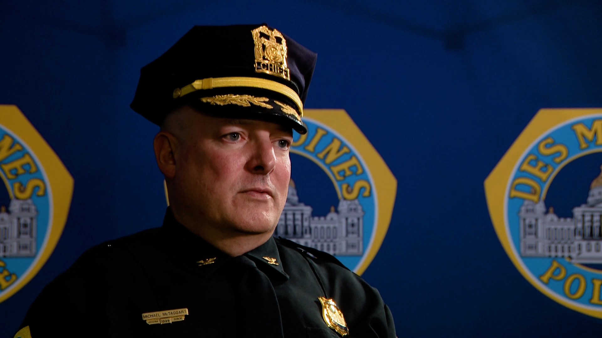 DMPD Police Chief Michael McTaggart sit-down interview | weareiowa.com