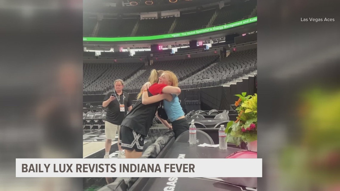 Cancer patient Bailey Lux revisits Indiana Fever | weareiowa.com