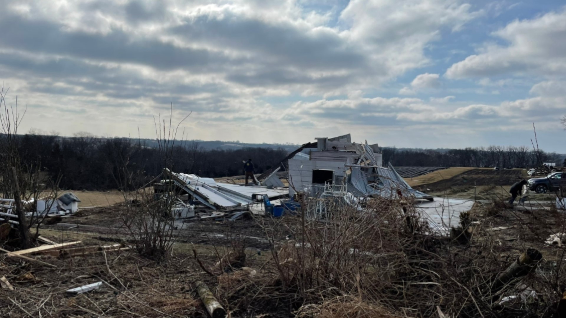 Iowa tornado damage: PepperHarrow Farm, Winterset, Madison County ...