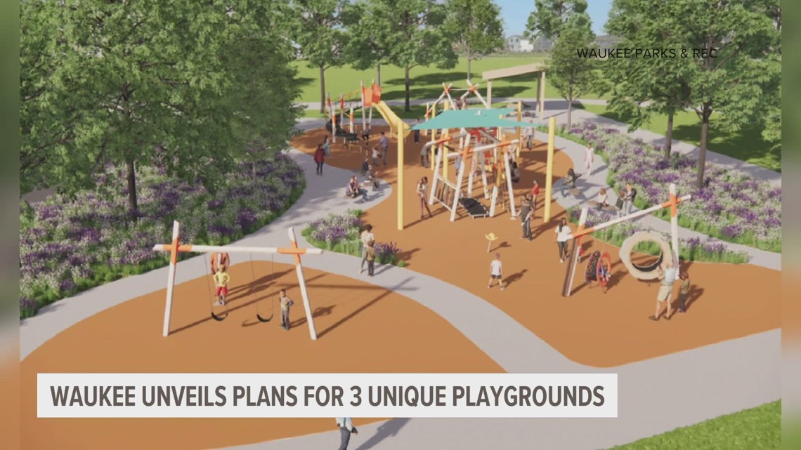 Waukee unveils plans for 3 new playgrounds across city | weareiowa.com
