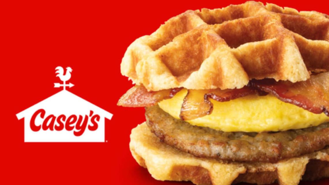 Casey's bringing back Ultimate Waffle Breakfast Sandwich | wqad.com