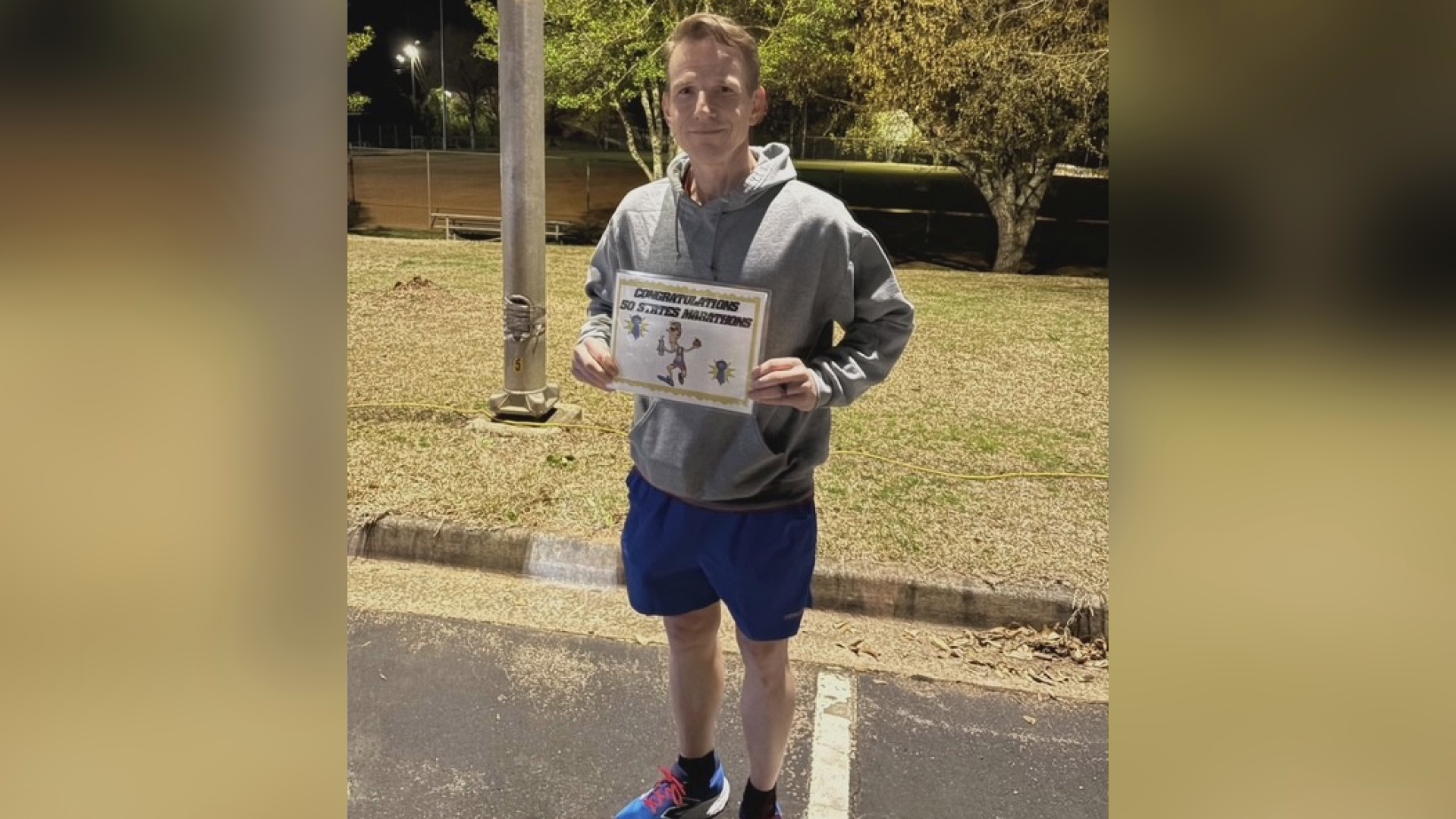 Iowa native sings US national anthem, runs marathons in all 50 states ...