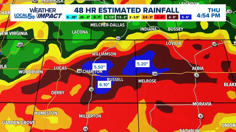 Central Iowa rain totals after Wednesday and Thursday storms ...